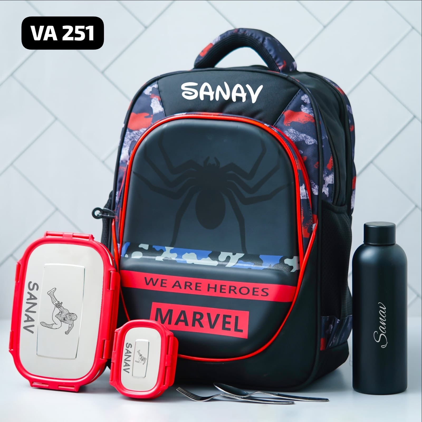 🕷️ VA251 Spiderman Hamper – 17" | Personalized Superhero Essentials fo ...