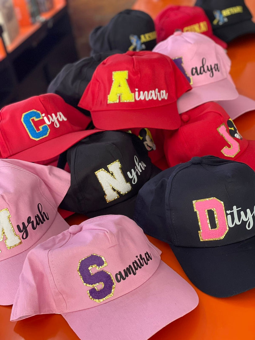Personalized Caps for Kids – Custom Themes & Initials – The Whizz Kids