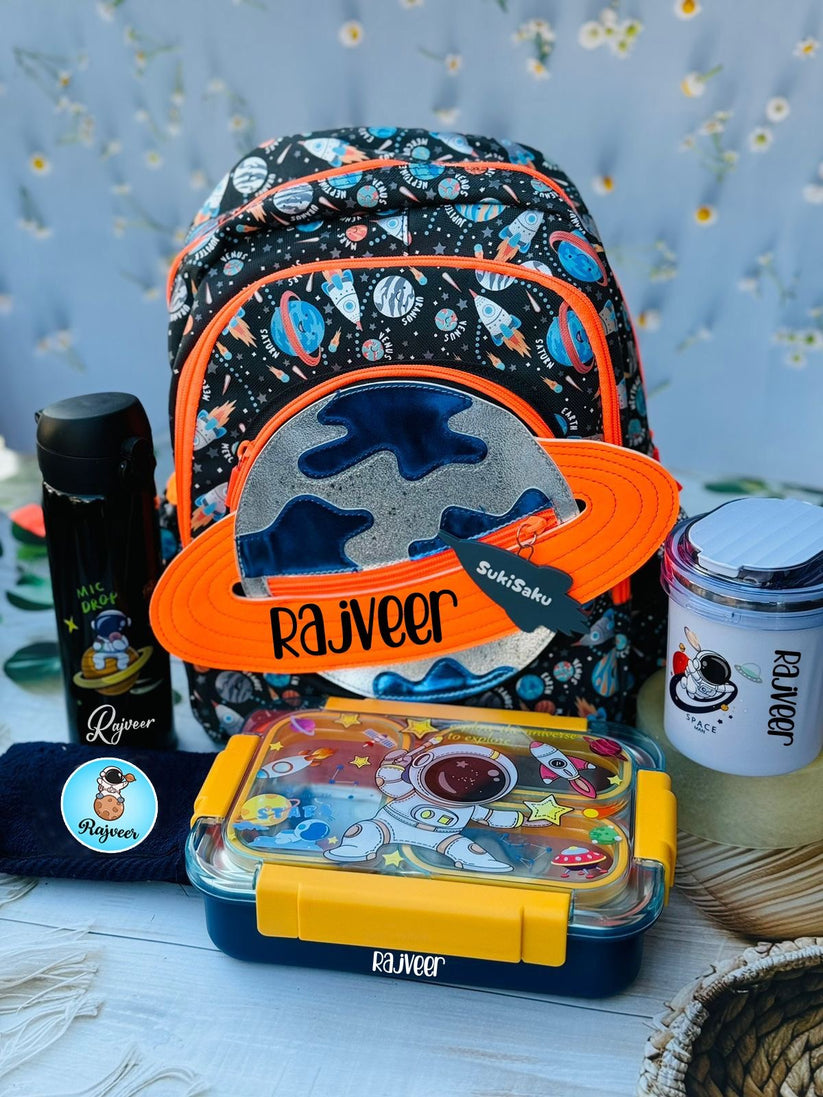 Cute Trendy Space-Themed Back to School Personalised Combo – The Whizz Kids